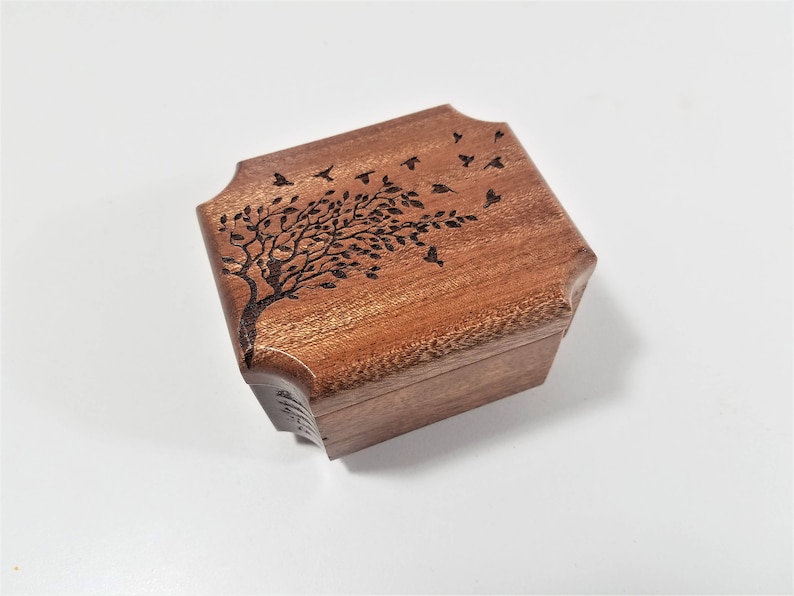 Personalized Tree With Birds Music Box Choose Your Song, Hand Made ...