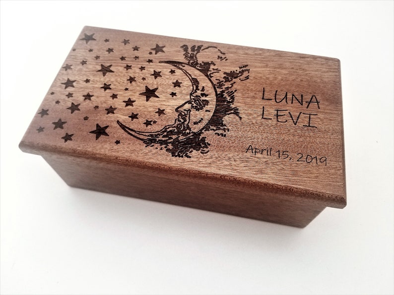 Personalized Electronic Moon and Stars Music Box ANY SONG, Custom ...