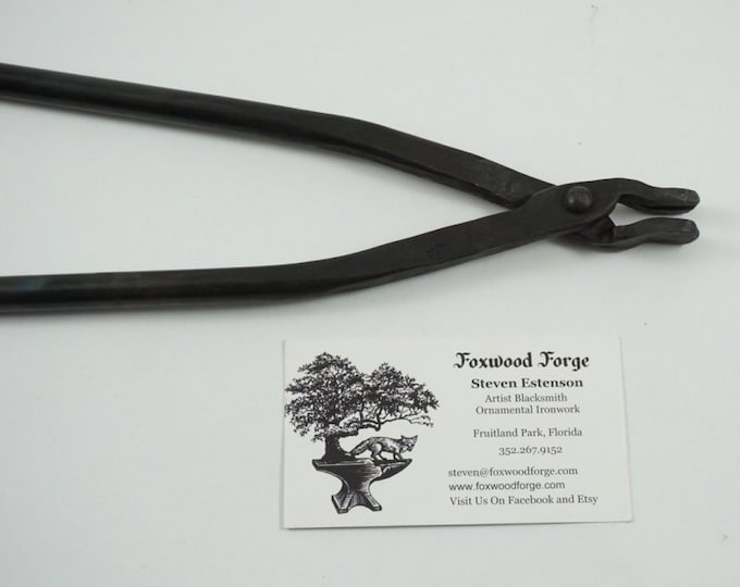 Blacksmith Tongs, Medium for 5/16" to 1/2" Stock, Bolt Tongs, V Bit ...