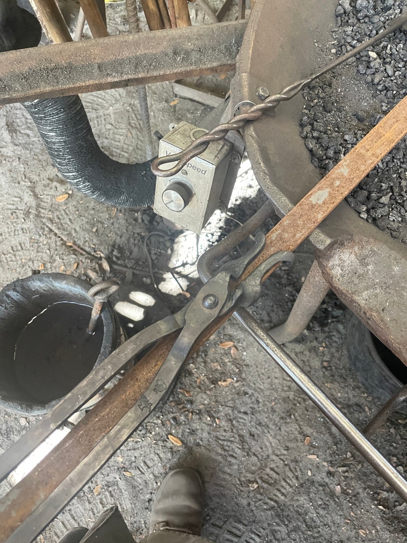 Offset Loop Style Tongs for 3/16" X 1" Flat Bar. Bypass Style Tongs - Etsy