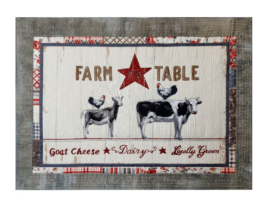Farm Animals Mat Table Placemat Counter Cover Home or Wall - Etsy