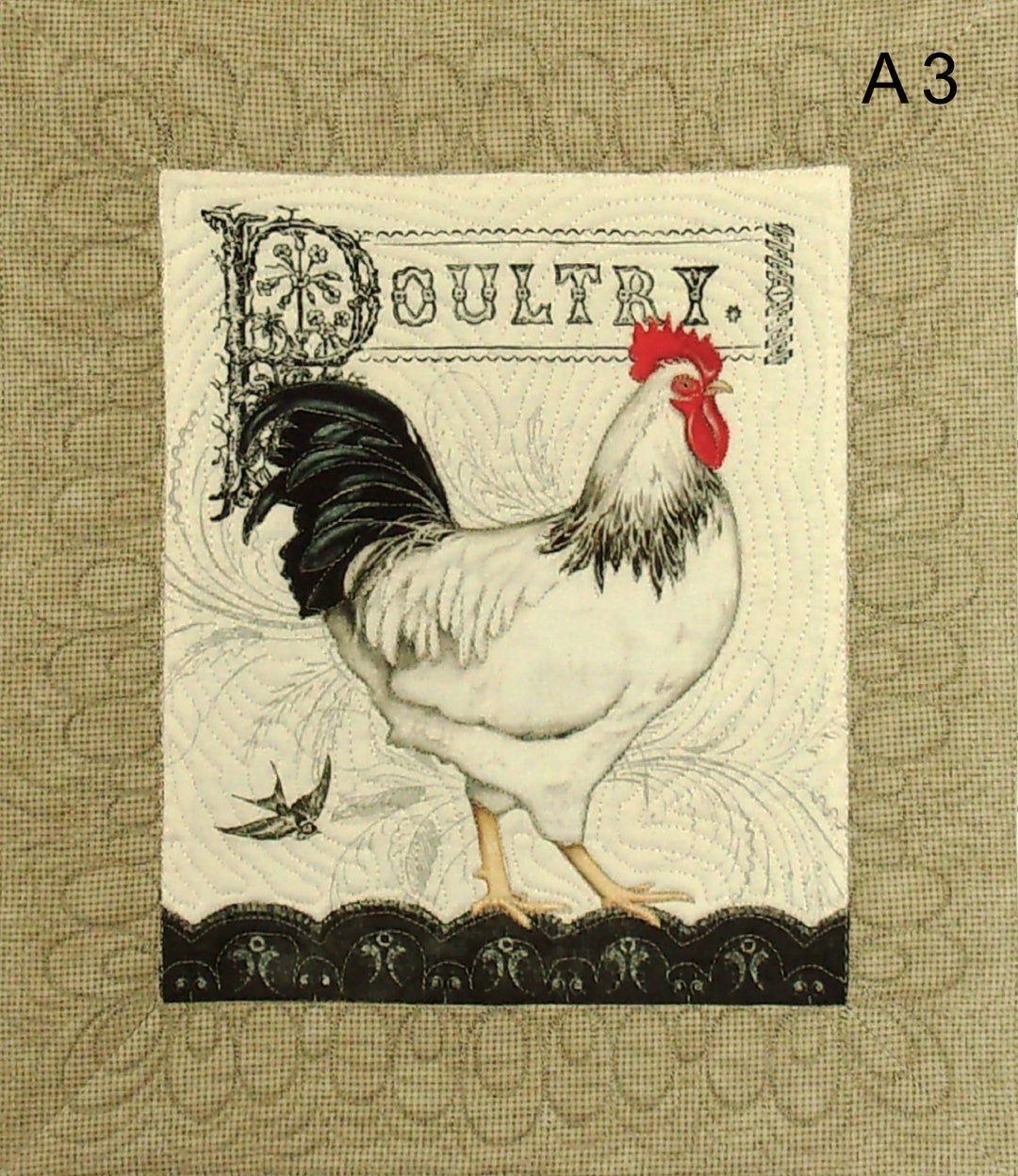 Primative Country Wall Art, Wall Quilt, Wall Hanging, Table Cover ...