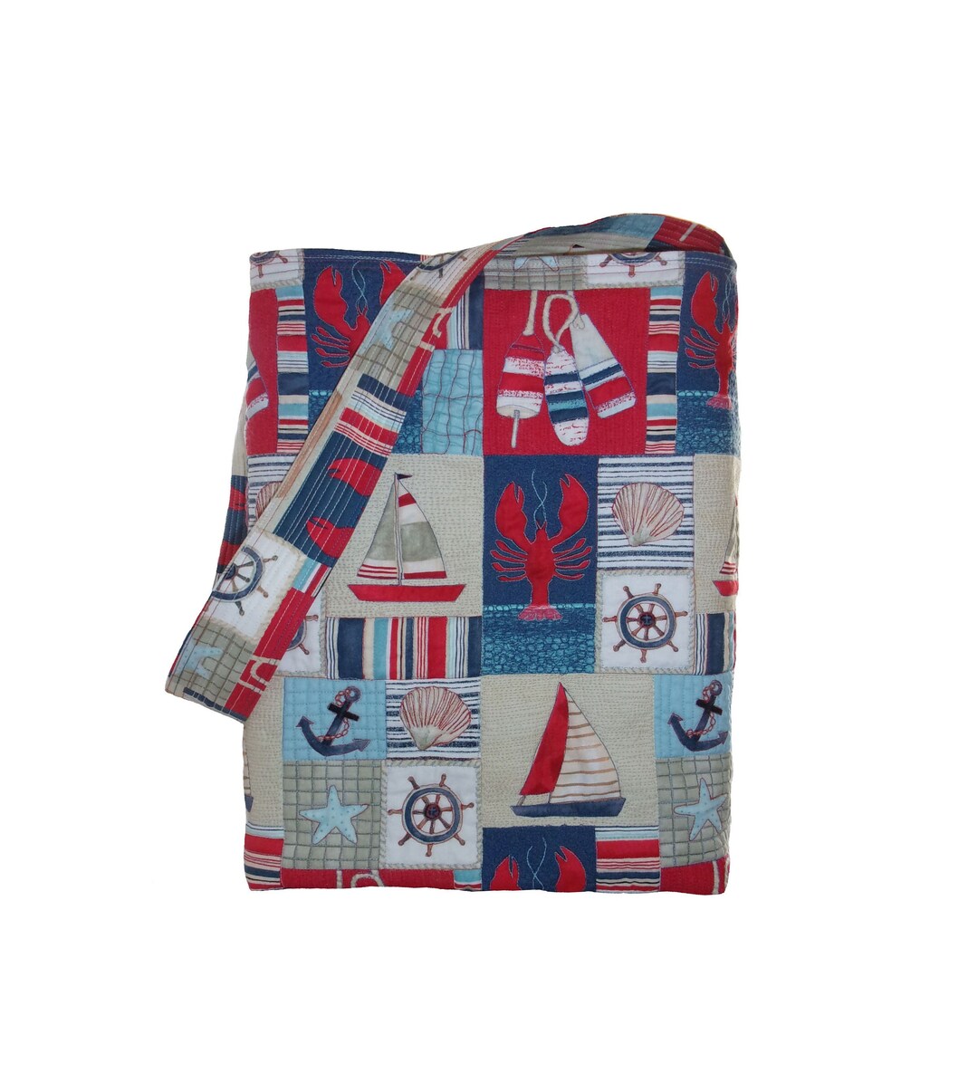 Handcrafted Eco Friendly Shoulder Bag With Lighthouses, Sailboats ...