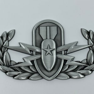 6 Inch Metal Senior EOD Badge - Etsy