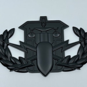 6 Inch Metal HDS Badge - Etsy