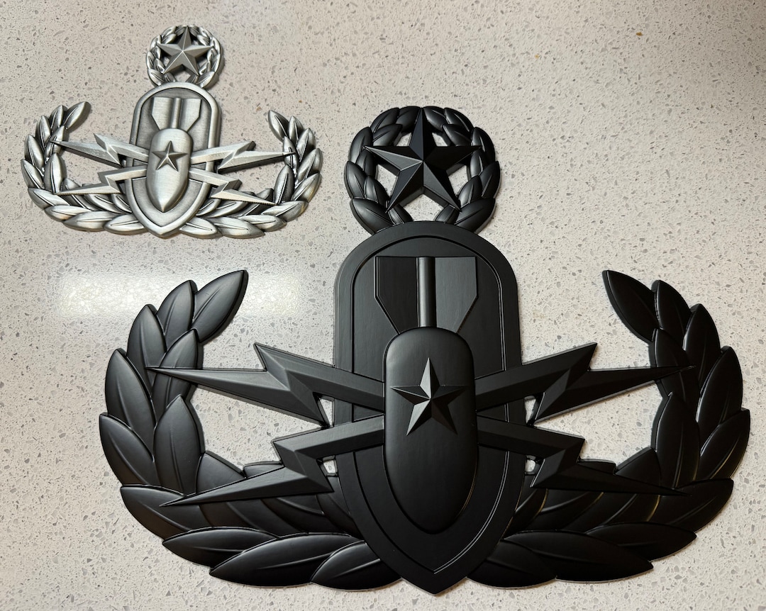 12 Inch - 3 Pound Metal Master EOD Badge - Etsy