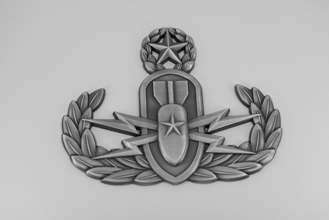 6 Inch Metal Master EOD Badge - Etsy