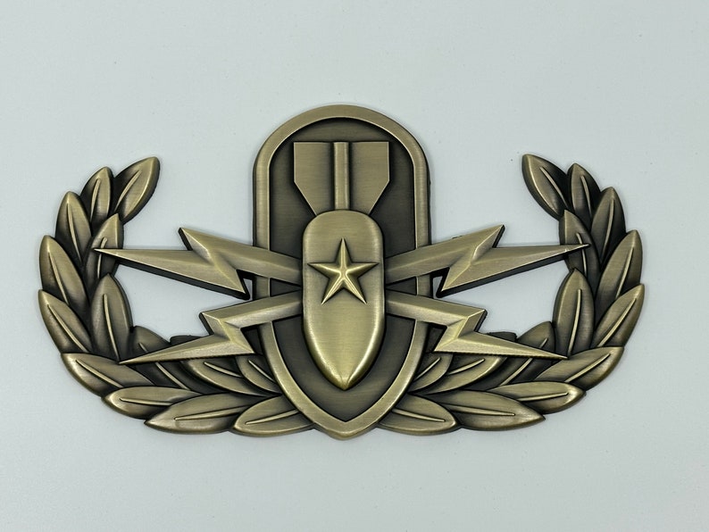 6 Inch Metal Senior EOD Badge - Etsy