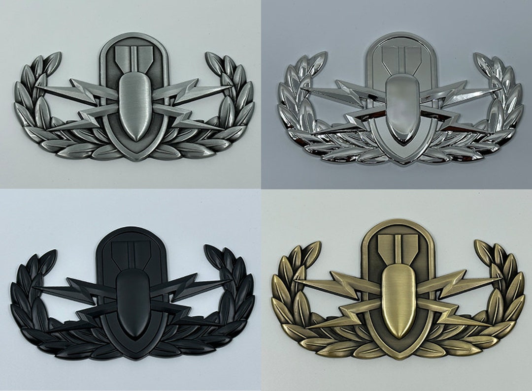 6 Inch Metal Basic EOD Badge - Etsy