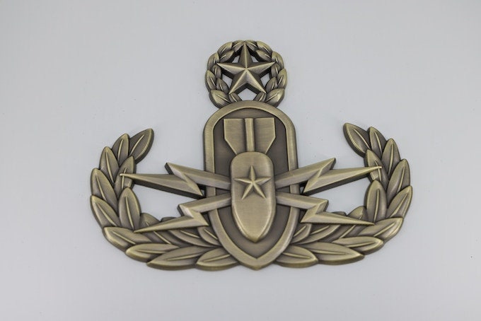 6 Inch Metal Master EOD Badge - Etsy