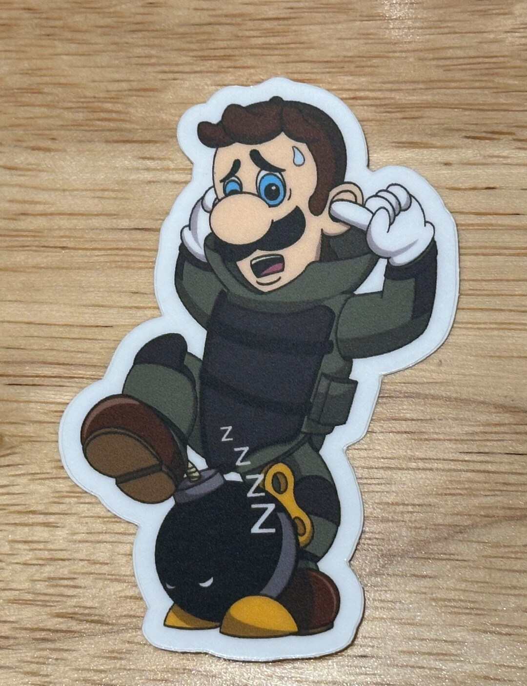 Sleeping Bomb Sticker - Etsy