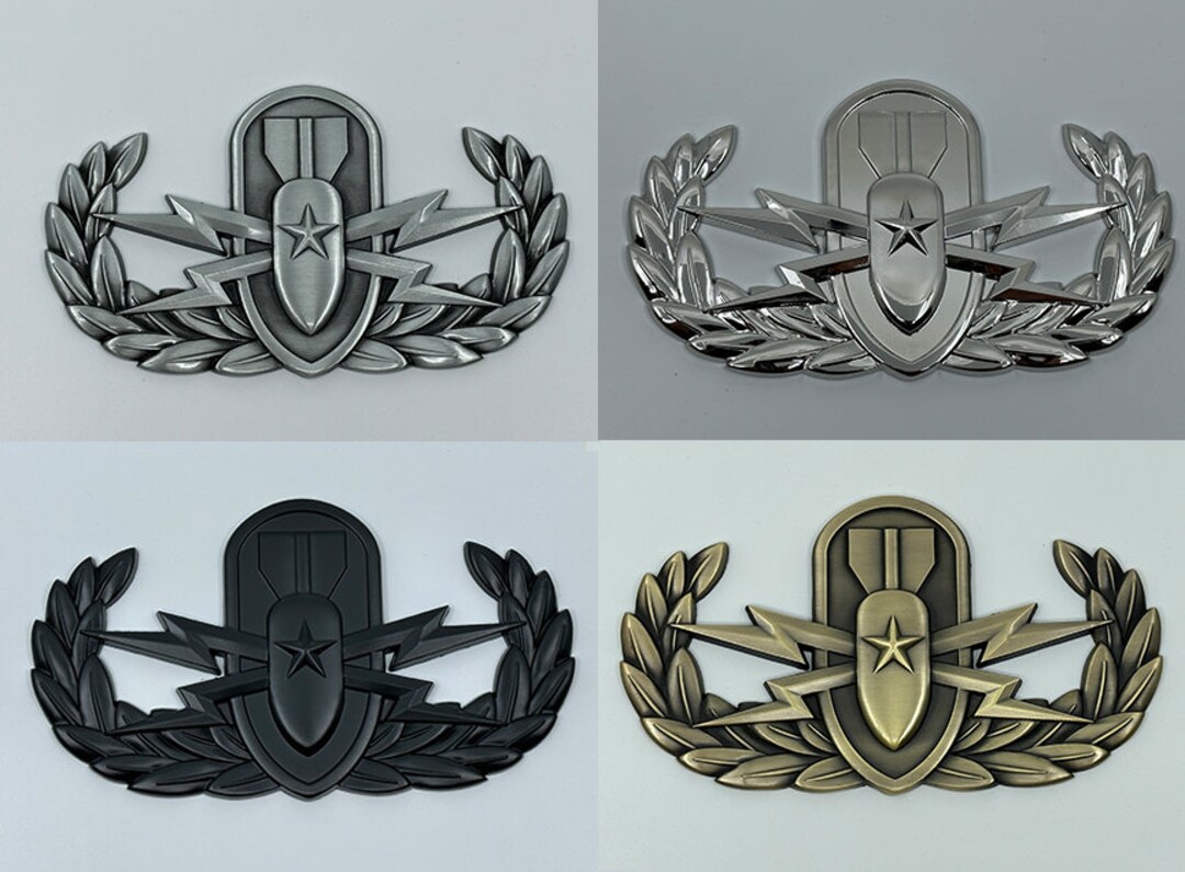 6 Inch Metal Senior EOD Badge - Etsy