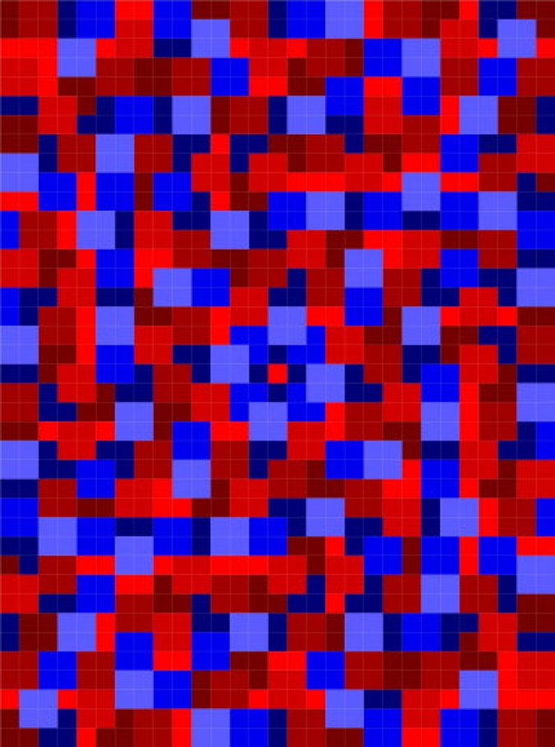 0009 Random Blocks Quilt Pattern - Etsy