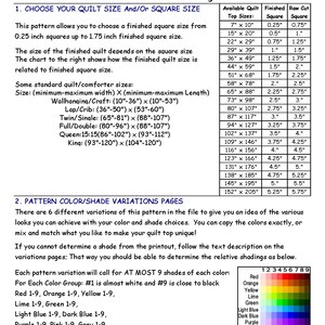 0009 Random Blocks Quilt Pattern - Etsy
