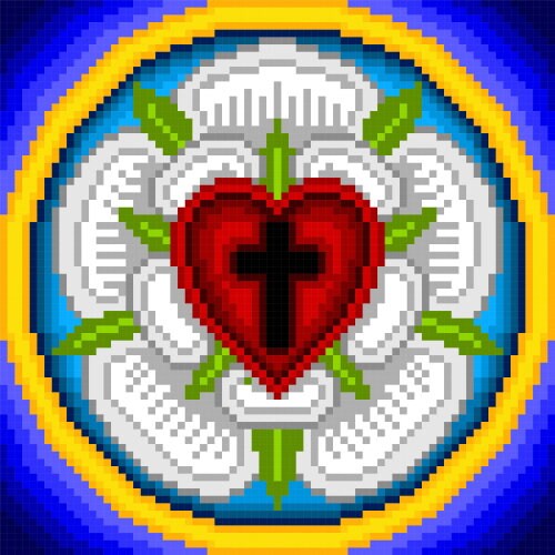 0014 Luther Rose Seal Quilt Pattern - Etsy