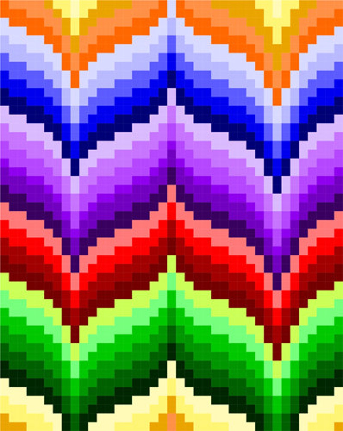 0127 Bargello Curves Quilt Pattern - Etsy