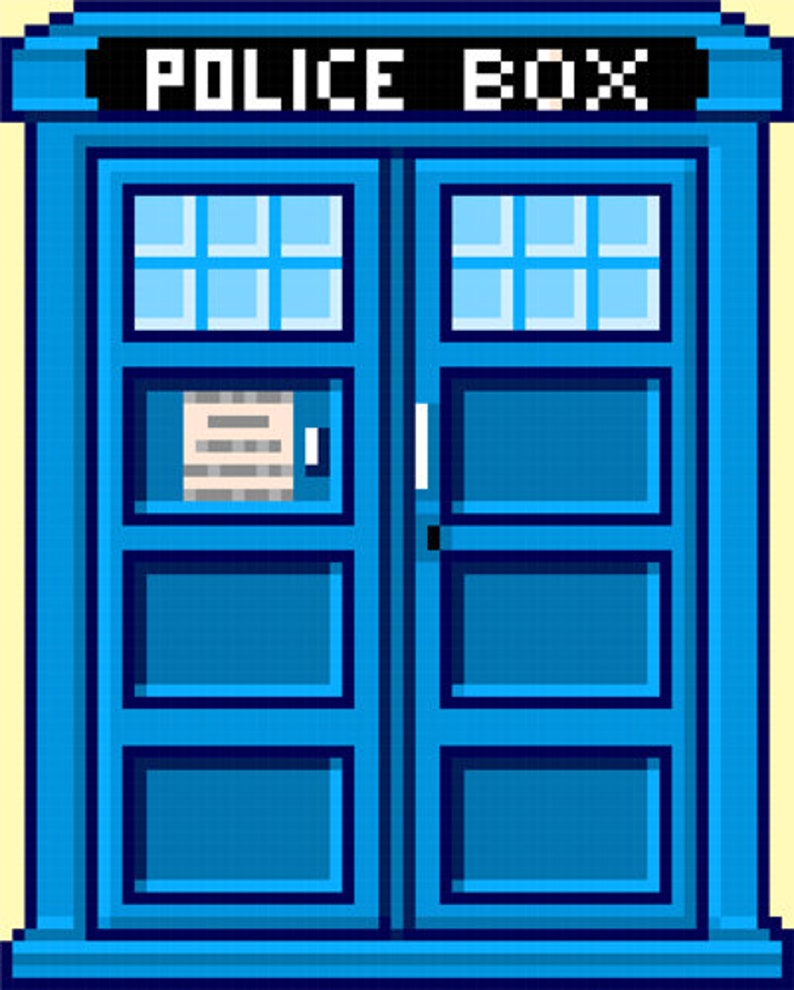0066 British Police Box Quilt Pattern - Etsy