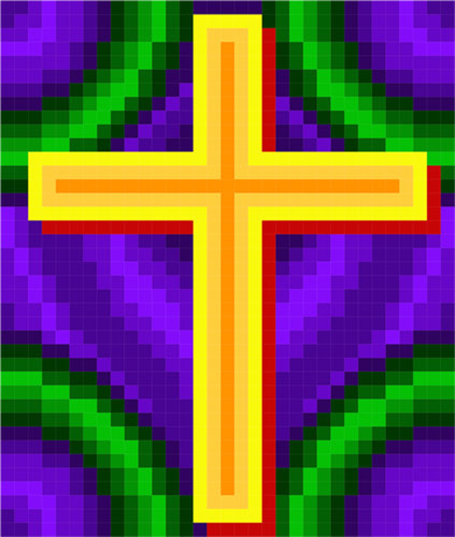 0116 Simple Cross With Ripples Quilt Pattern - Etsy