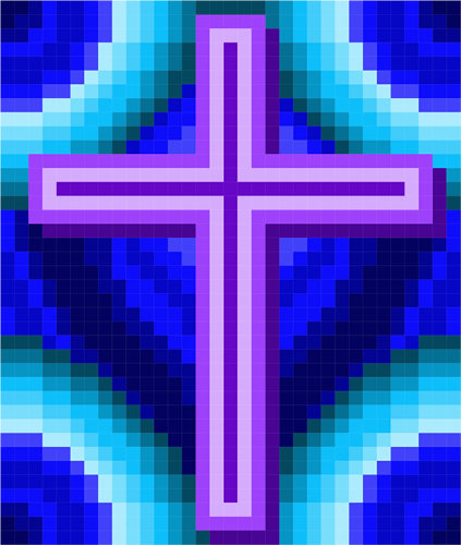 0116 Simple Cross With Ripples Quilt Pattern - Etsy