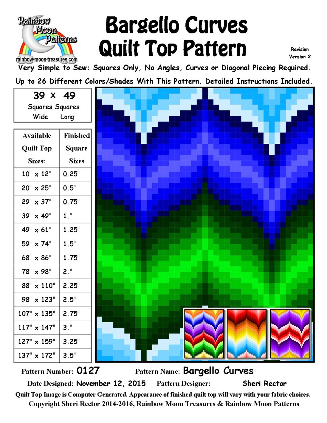 0127 Bargello Curves Quilt Pattern - Etsy