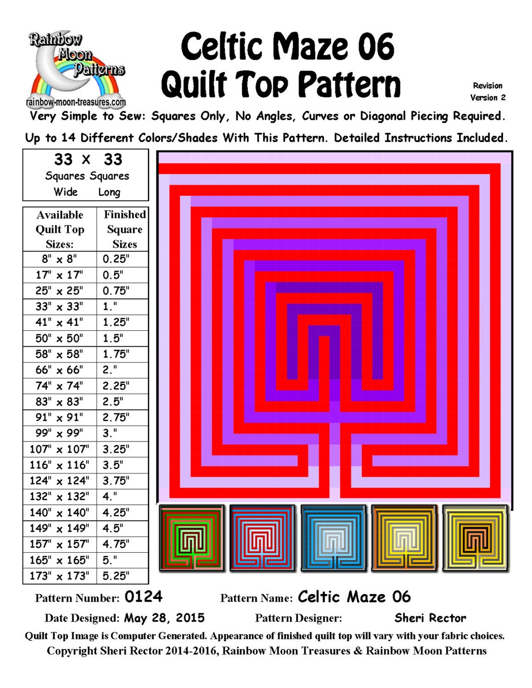 0124 Celtic Maze 06 Quilt Pattern - Etsy