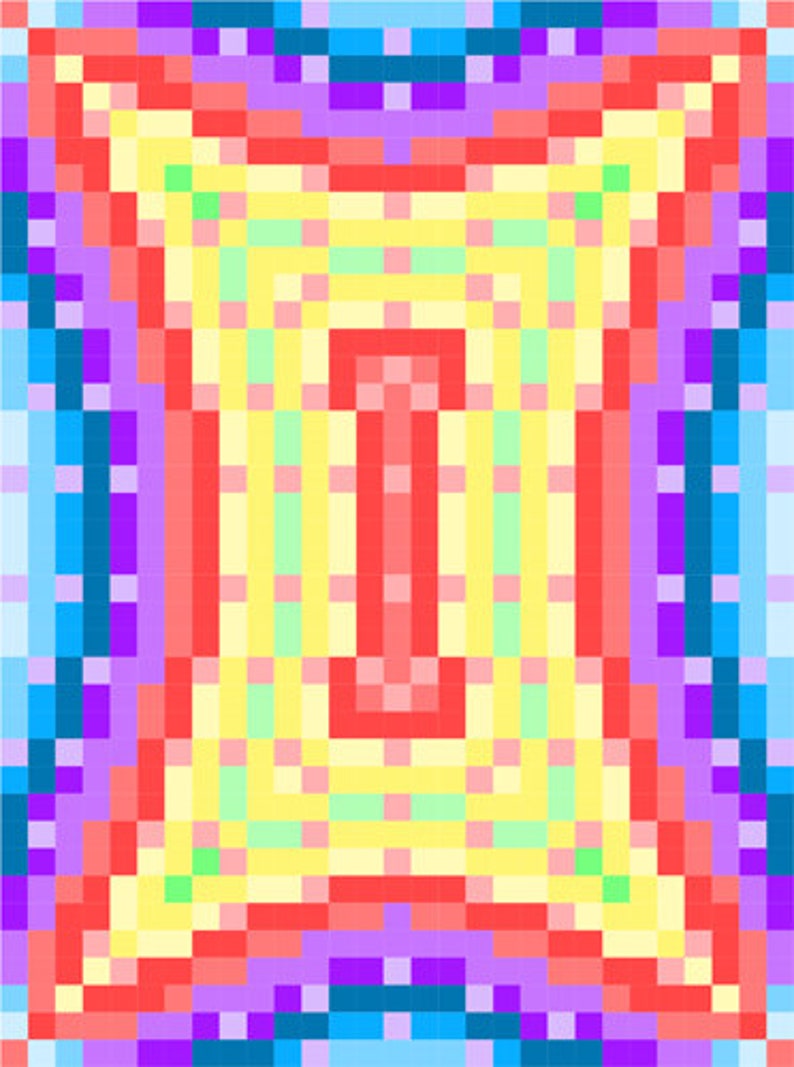 0158 Distorted Rectangle Quilt Pattern - Etsy