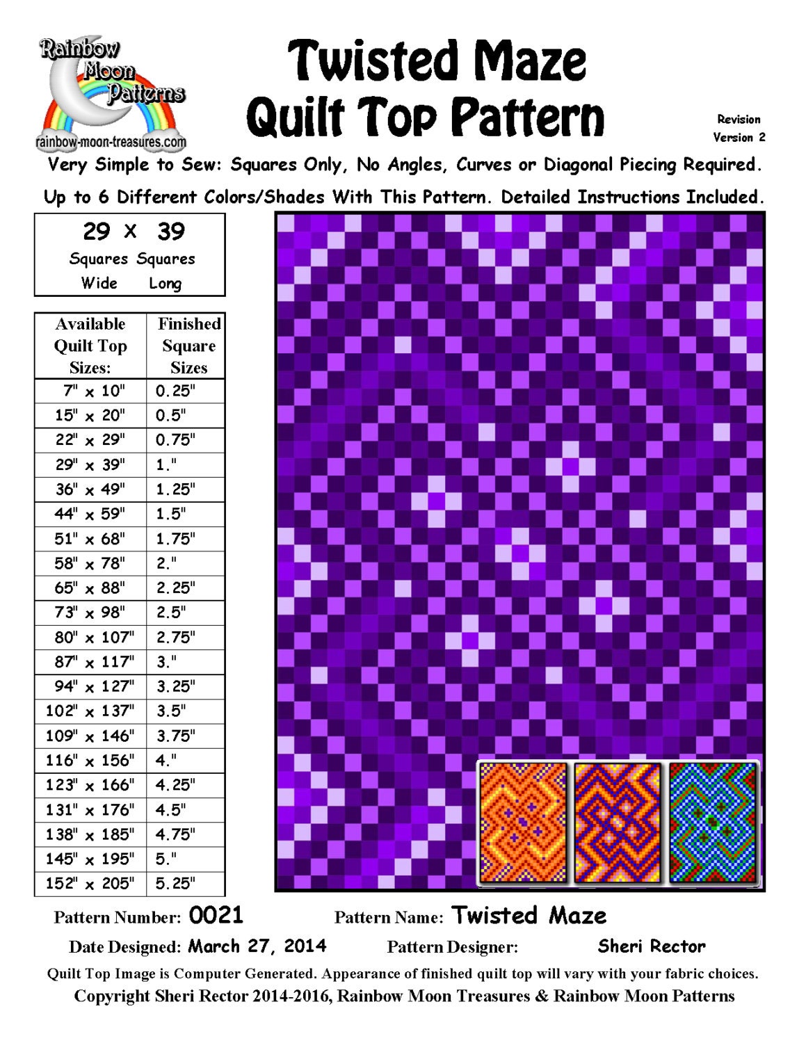 0021 Twisted Maze Quilt Pattern - Etsy