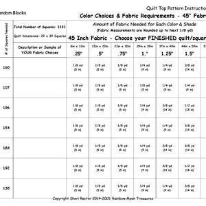 0009 Random Blocks Quilt Pattern - Etsy