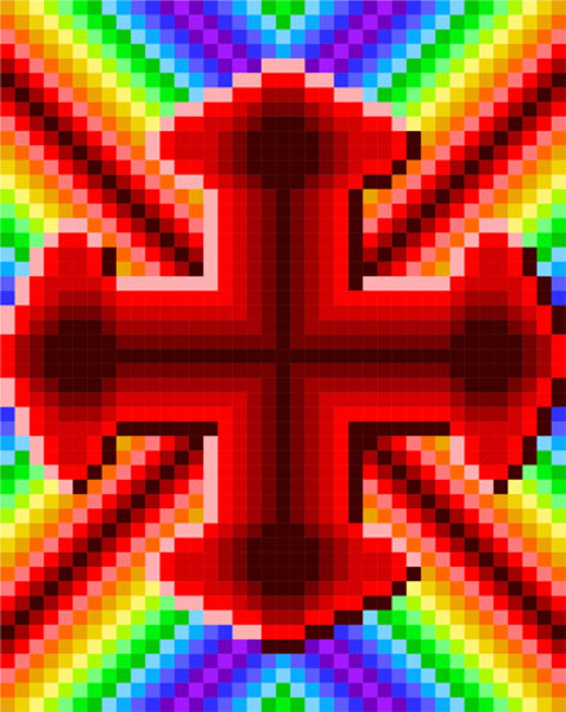 0068 Shield Cross Quilt Pattern - Etsy