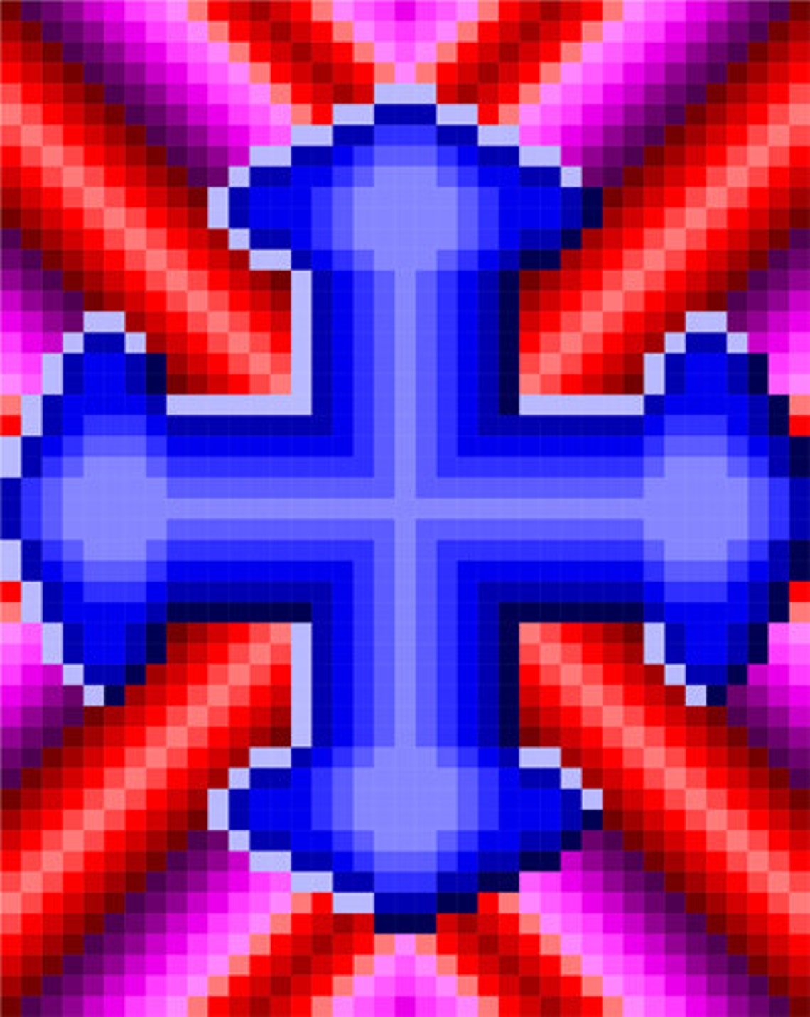 0068 Shield Cross Quilt Pattern - Etsy