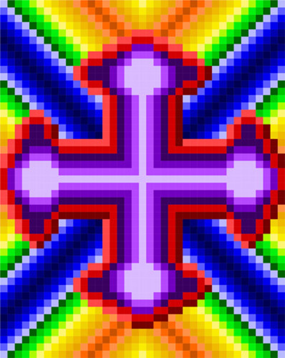 0068 Shield Cross Quilt Pattern - Etsy