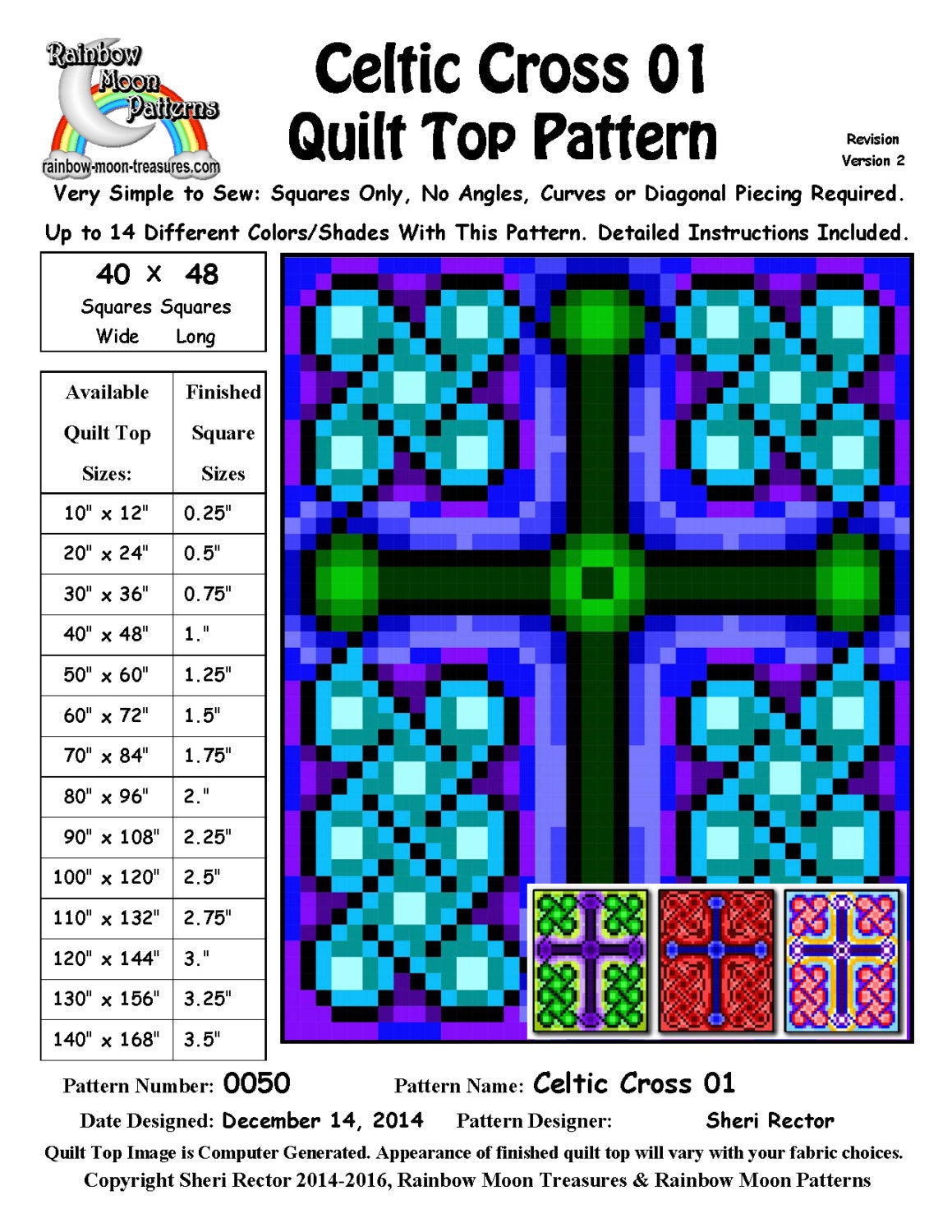 0050 Celtic Cross 01 Quilt Pattern - Etsy
