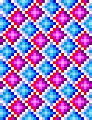 0003 3D Checkers Quilt Pattern - Etsy