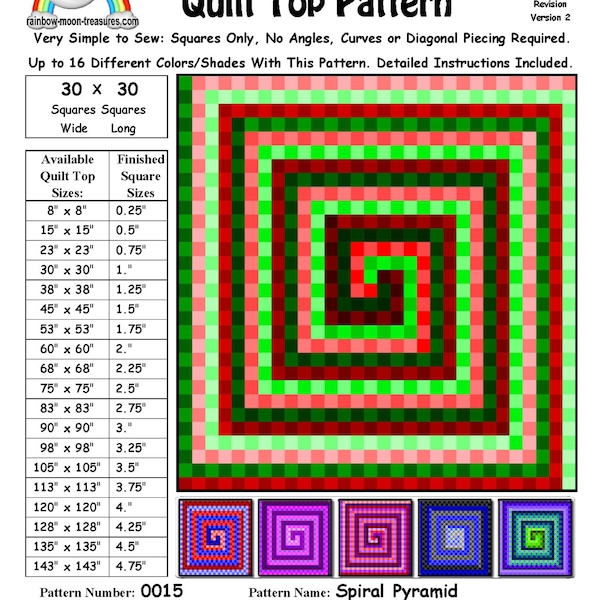 Spiral Quilt Pattern - Etsy