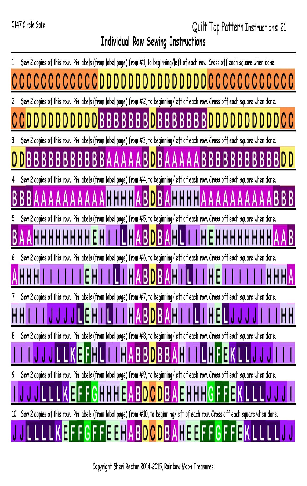 0147 Circle Gate Quilt Pattern - Etsy