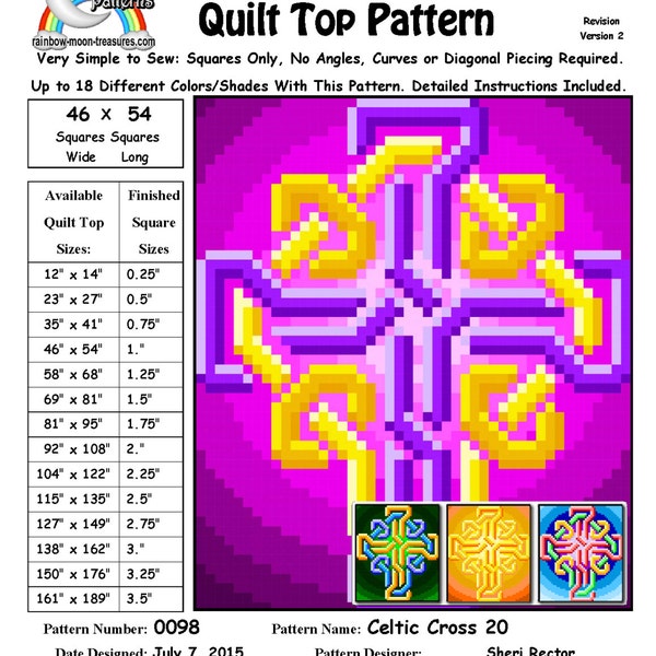 Celtic Quilt Pattern - Etsy