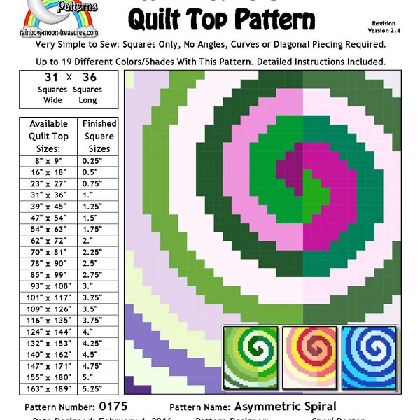 Spiral Quilt Pattern - Etsy
