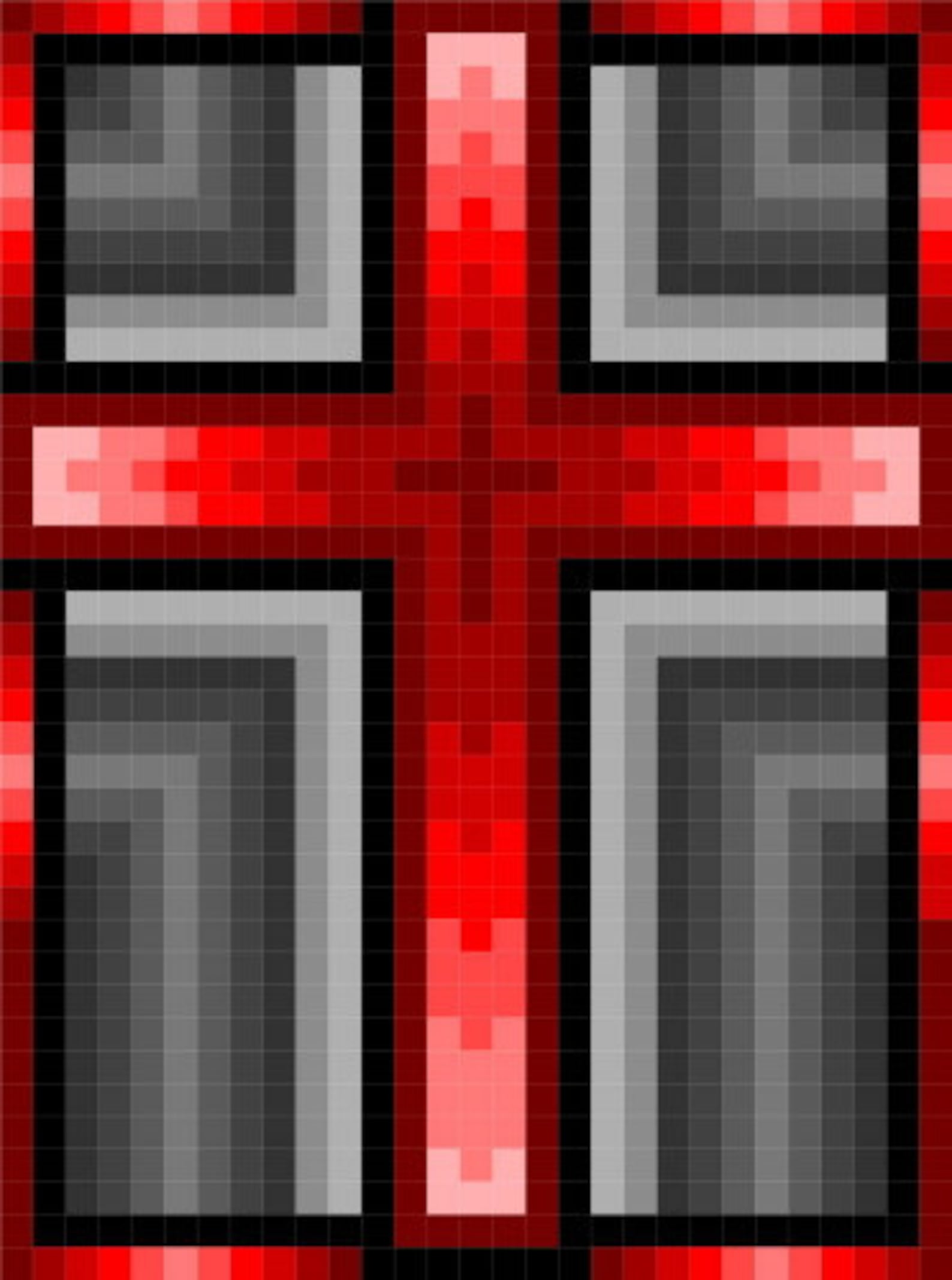 0041 Bordered 3D Cross Quilt Pattern - Etsy