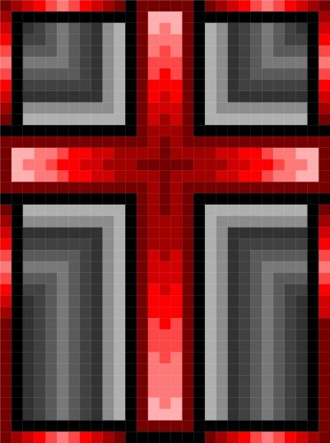 0041 Bordered 3D Cross Quilt Pattern - Etsy
