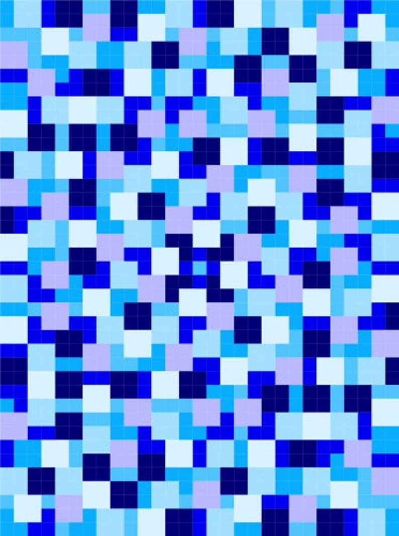 0009 Random Blocks Quilt Pattern - Etsy