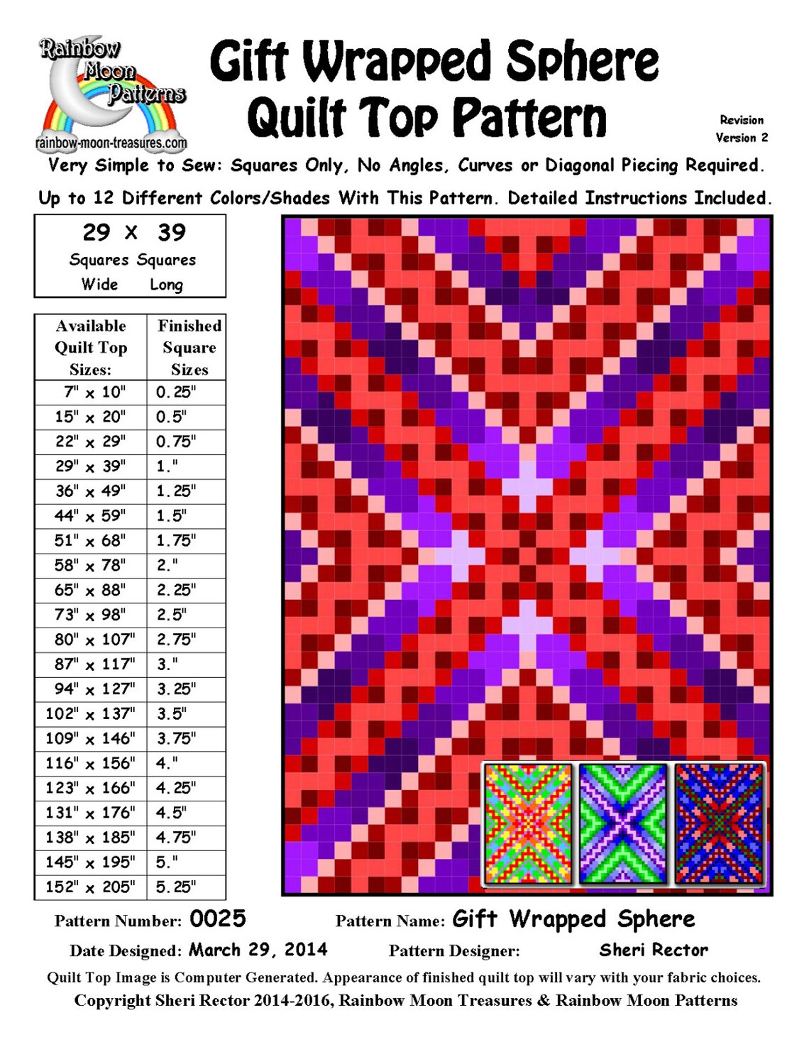 0025 Gift Wrapped Sphere Quilt Pattern - Etsy