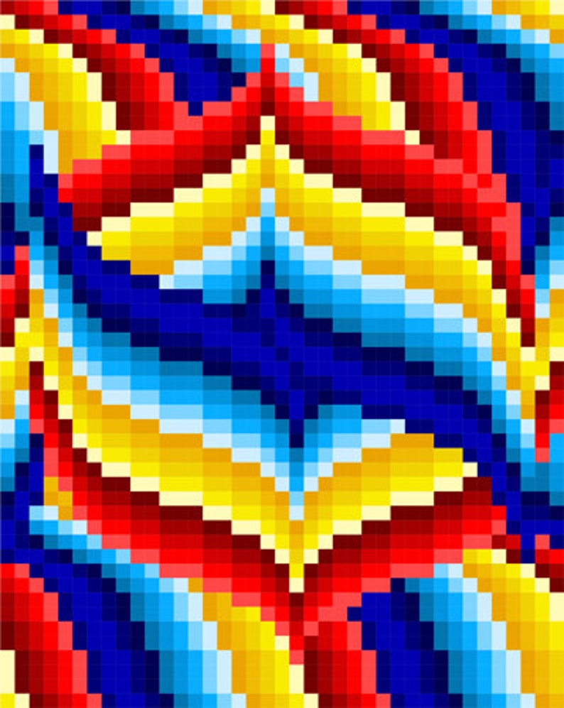 0114 Bargello Style 03 Quilt Pattern - Etsy