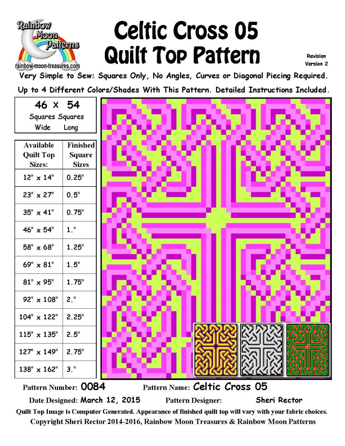 0084 Celtic Cross 05 Quilt Pattern - Etsy