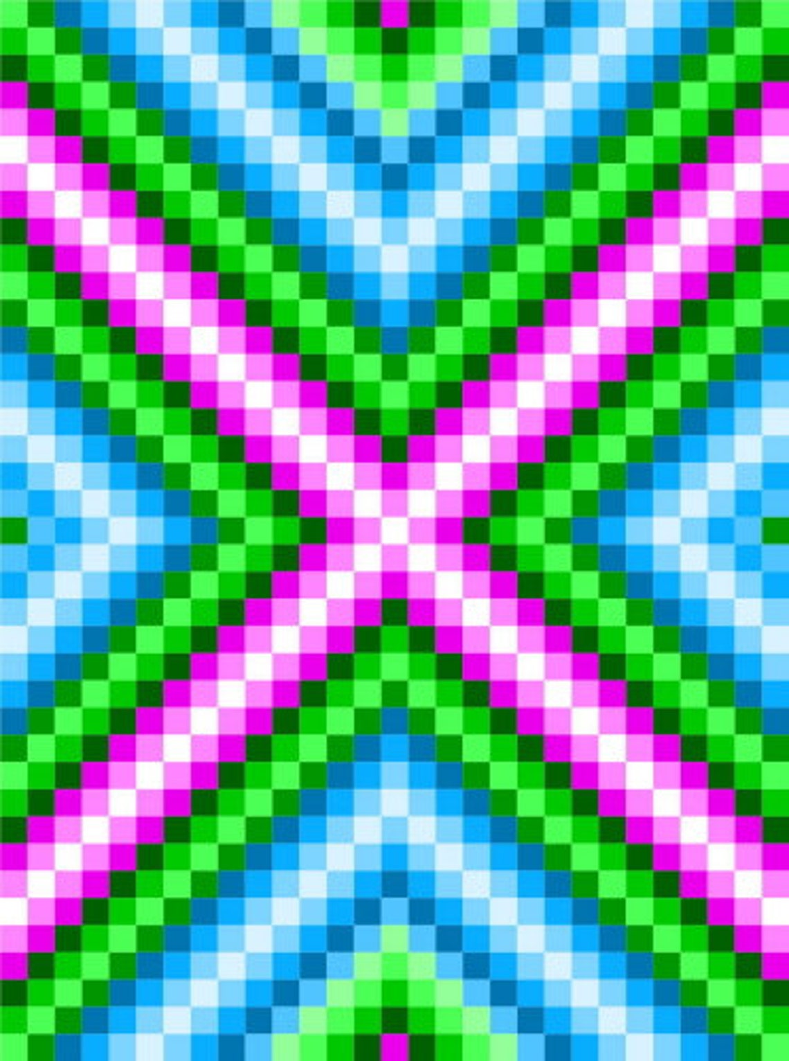 0034 3D Letter X Quilt Pattern - Etsy