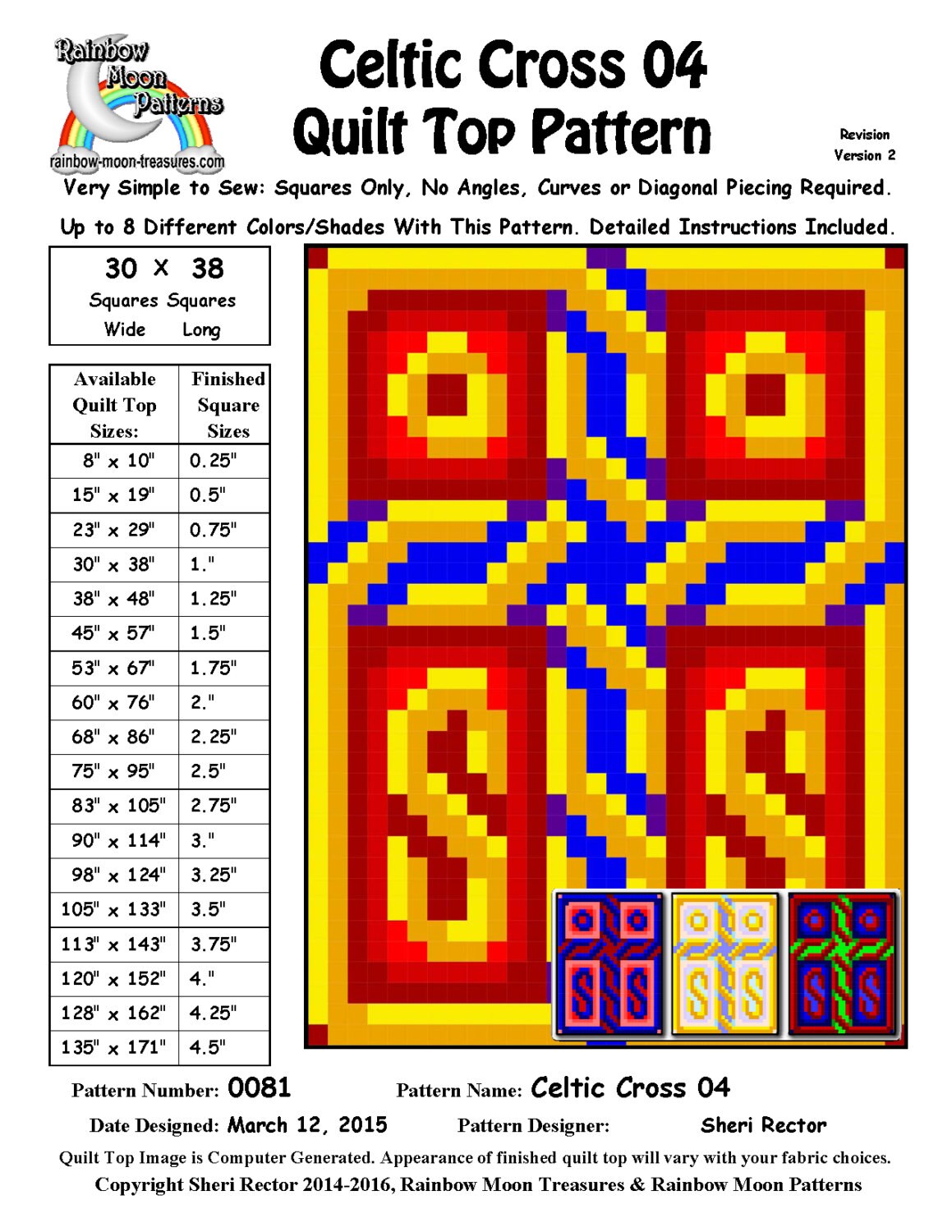 0081 Celtic Cross 04 Quilt Pattern - Etsy