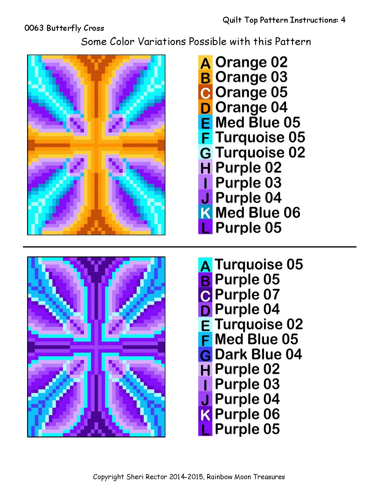 0063 Butterfly Cross Quilt Pattern - Etsy