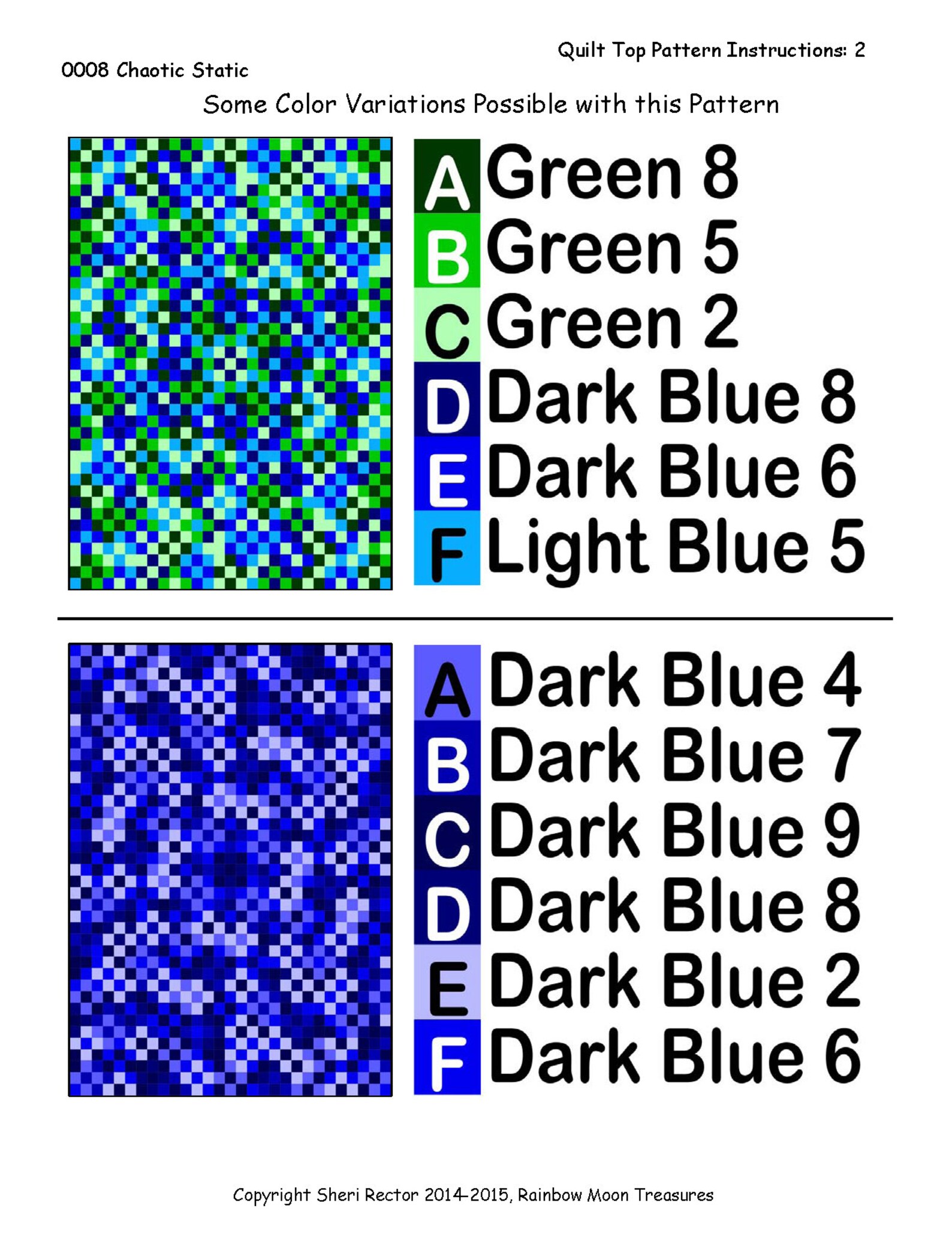 0008 Chaotic Static Quilt Pattern - Etsy