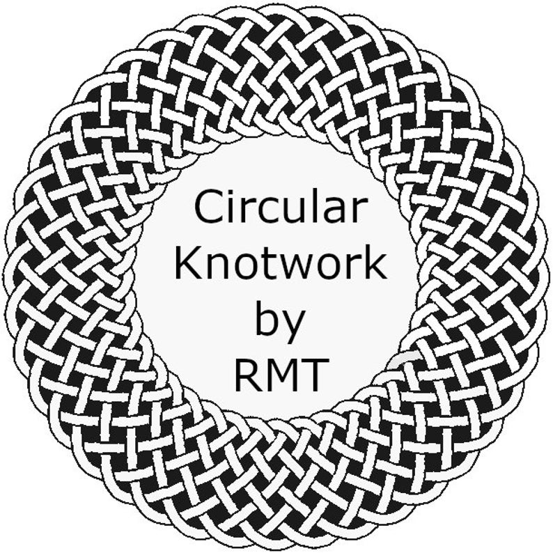 0002 Circular Celtic Knotwork Coloring Pages by Rainbow Moon Treasures ...