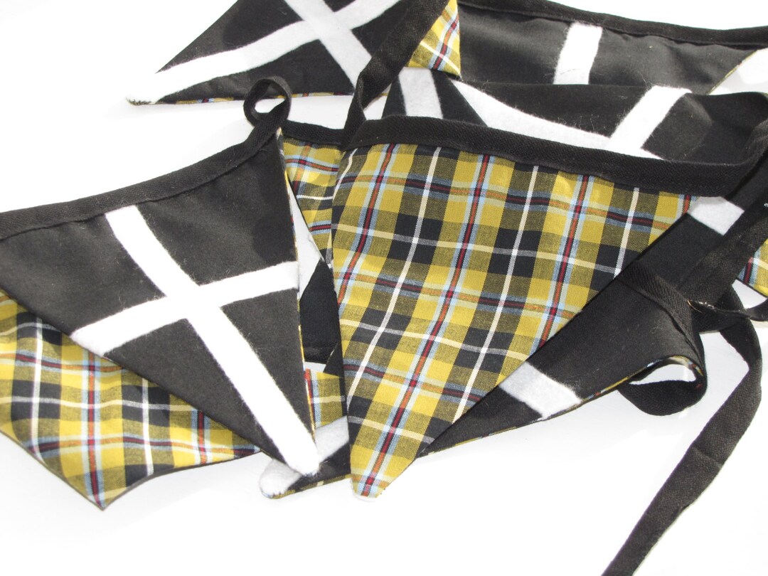 Cornish Tartan Bunting **orders Over 1m Will Be Supplied as a ...