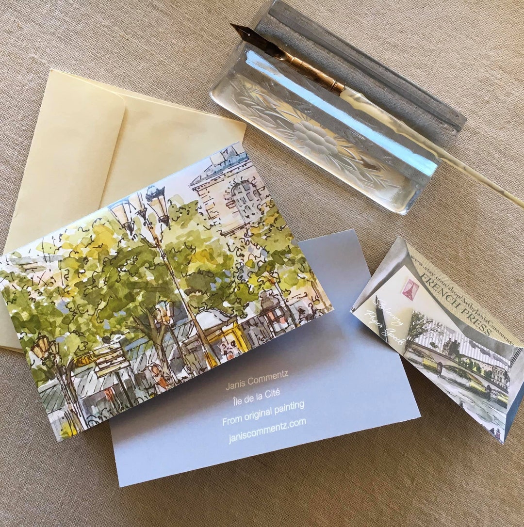 Card Paris, Île De La Cité 5"x7"printed on Smooth Silk Coated Cardstock ...